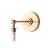 Bathroom Elbow wall fixture in antiqued brass
