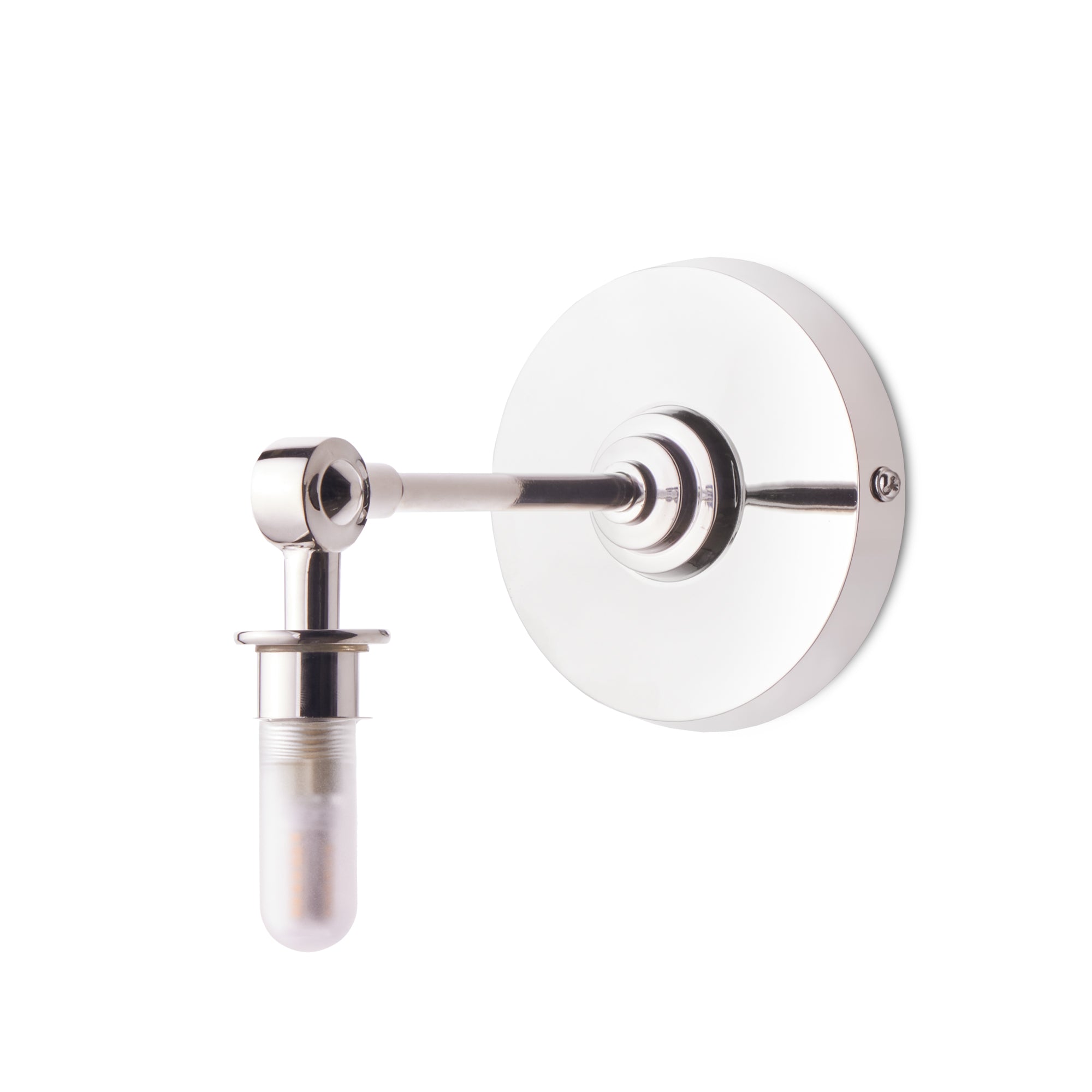 Bathroom Elbow wall fixture in chrome