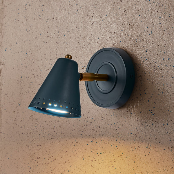Brandy wall sconce in Denim by the Novogratz