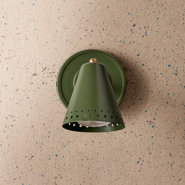 Brandy wall sconce in Moss by the Novogratz