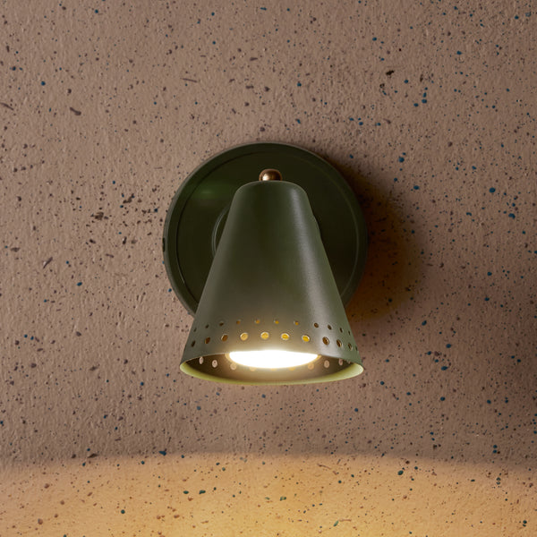 Brandy wall sconce in Moss by the Novogratz