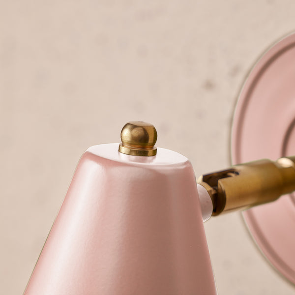 Brandy wall sconce in Blush by the Novogratz