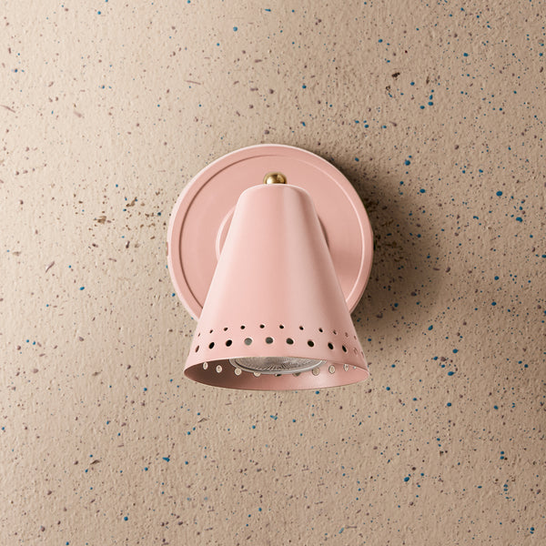 Brandy wall sconce in Blush by the Novogratz