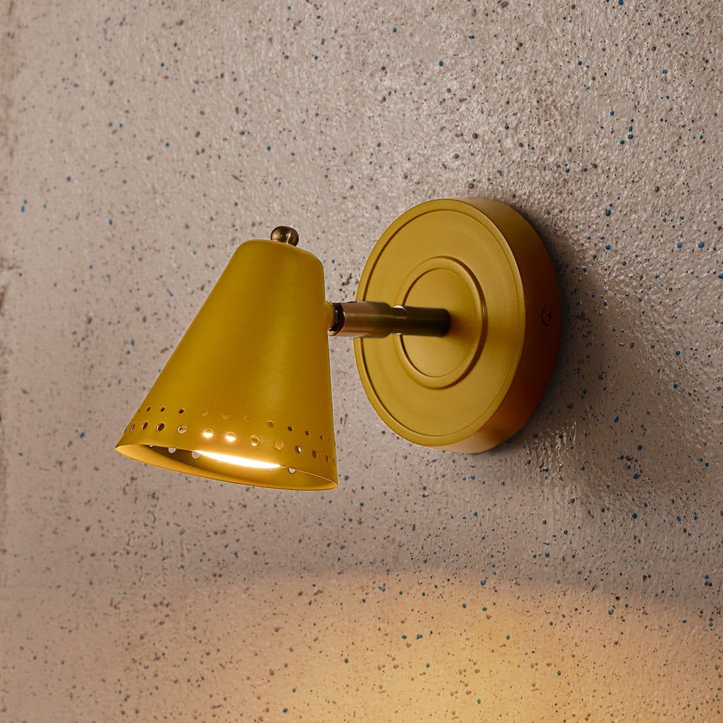 Brandy wall sconce in Sand by the Novogratz