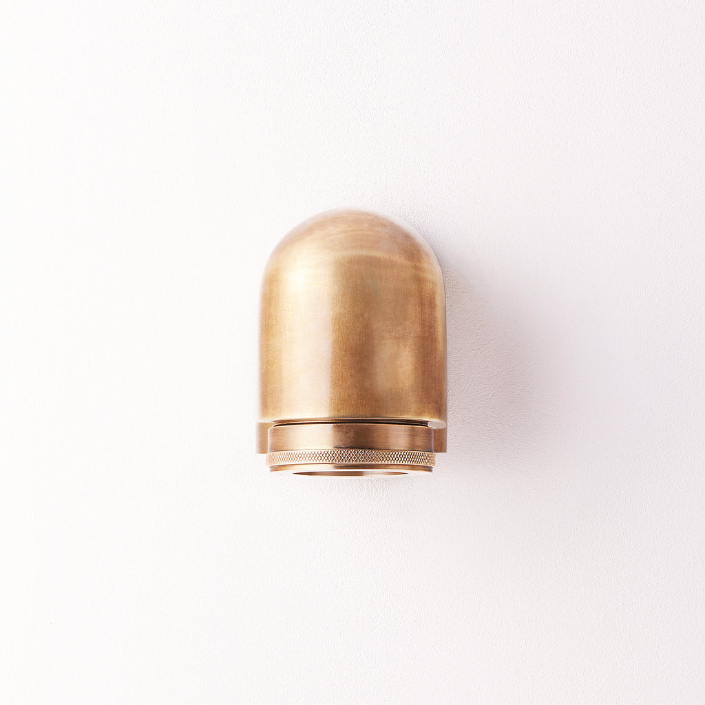 Coram mast light in antiqued brass