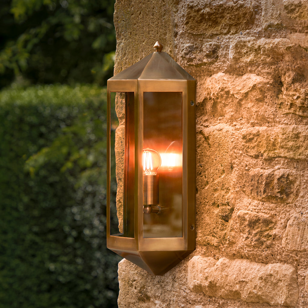 Smaller Cromer wall sconce antique brass