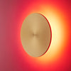 Regular Helios wall sconce in brushed gold