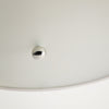 Round Roddy flush mount ceiling light in nickel and clear glass